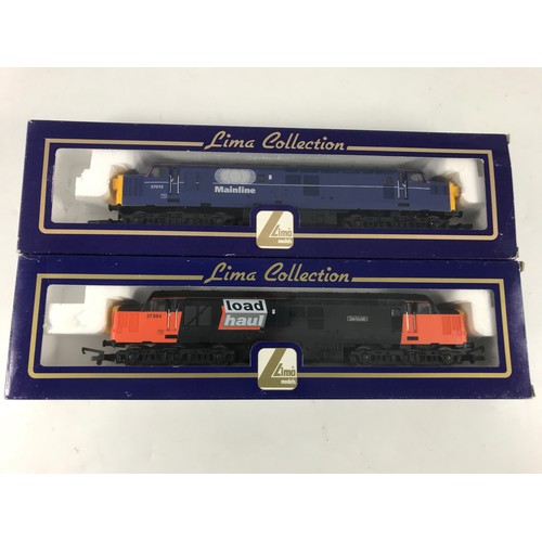 LIMA, 2 BOXED CLASS 37 DIESELS, 37013 IN MAINLINE LIVERY, & 37884 IN ...