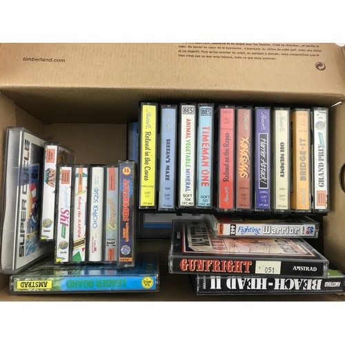 AMSTRAD CPC 464 PERSONAL COMPUTER WITH MONITOR AND QTY. CASSETTE GAMES