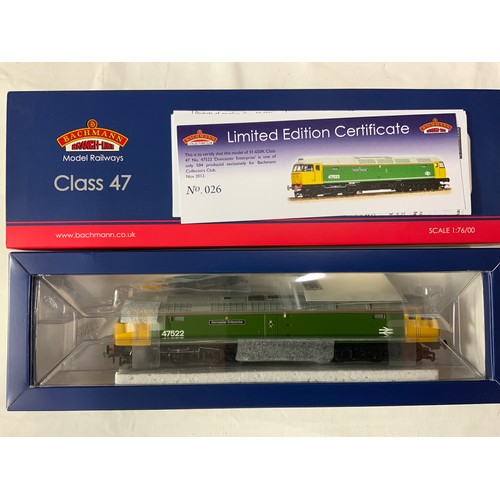 BACHMANN CLASS 47 LOCOMOTIVE 31-650K 47522 DONCASTER ENTERPRISE IN ...