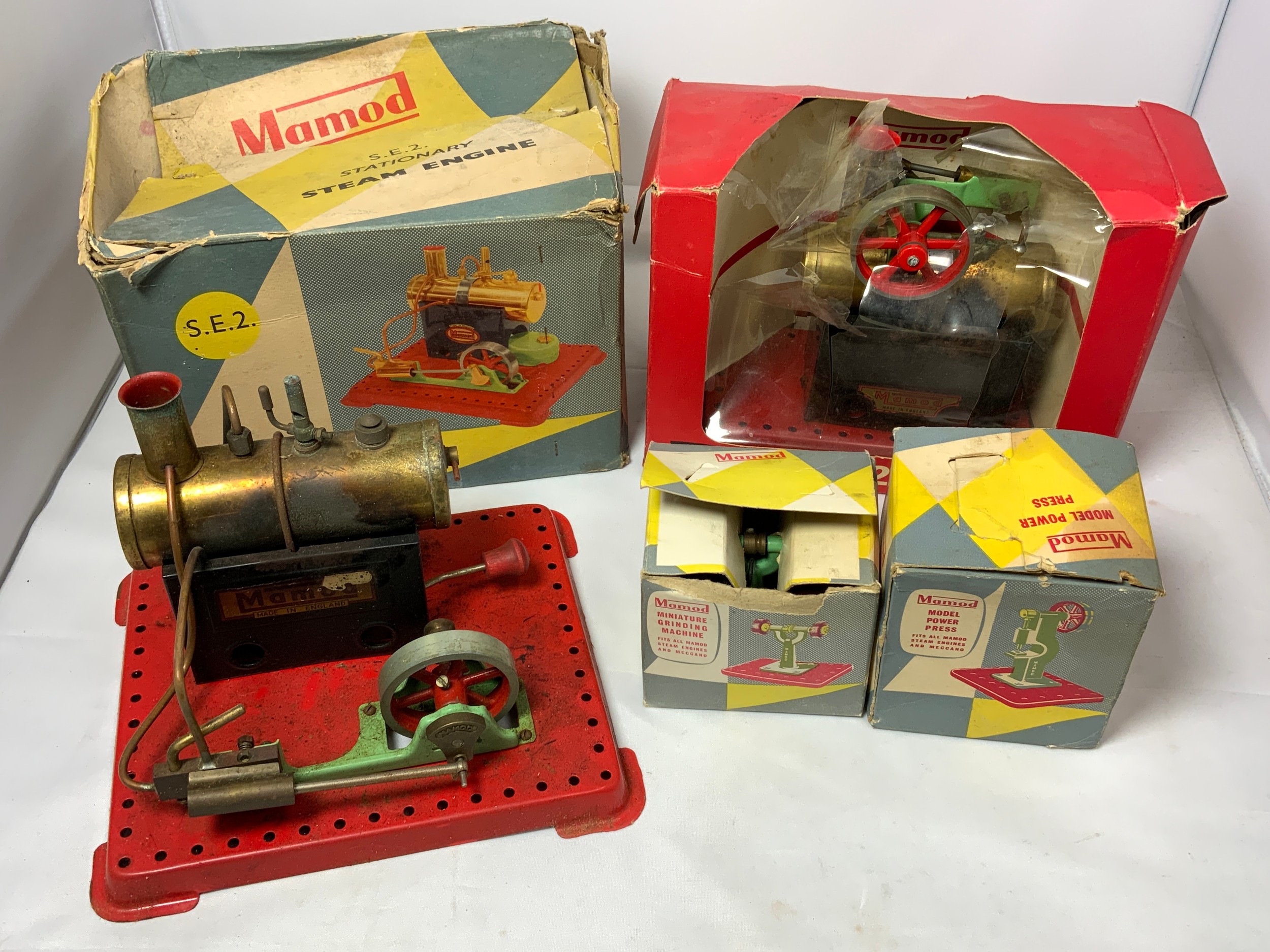MAMOD, EARLY SE2 STATIONARY ENGINE, BOXED, BOXED (A/F) MINOR 2 STEAM ...