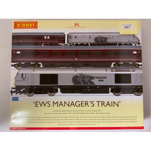 HORNBY BOXED TRAIN PACK, R2890, EWS MANAGERS TRAIN, COMPRISING CLASS 67 ...