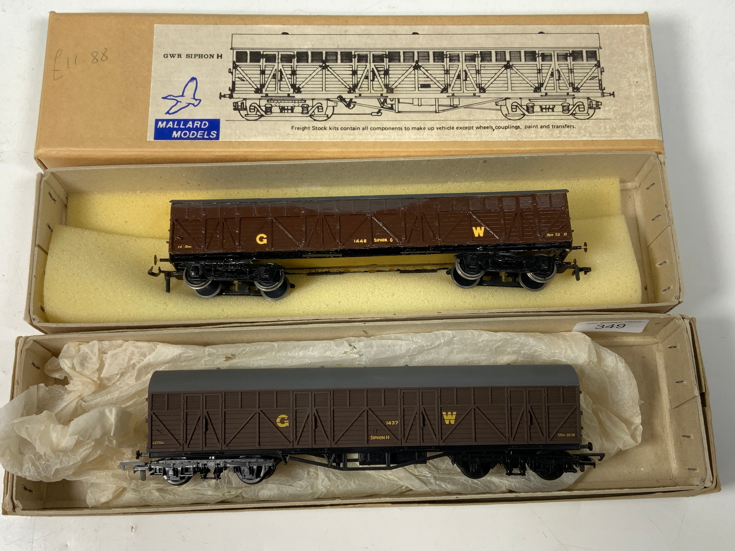 MALLARD MODELS, KIT MADE SIPHON G WAGON, PLUS A RTR HORNBY SIPHON H