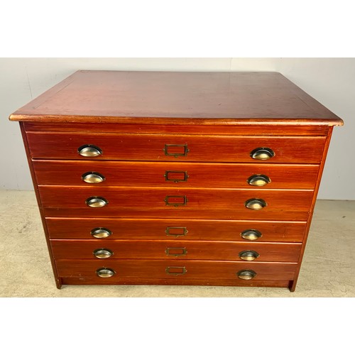 PLAN CHEST, APPROX. 120 X 88 X 86 H cm