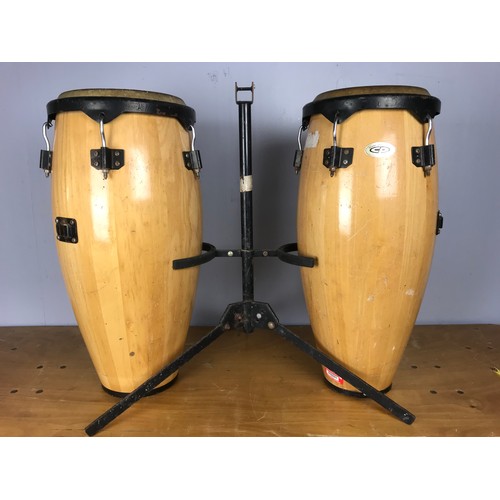 PR. CONGO DRUMS BY COSMIC PERCUSSION WITH STAND 72cm TALL