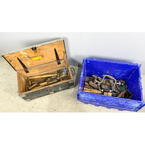 QTY. MISC. HAND TOOLS INC. CHISELS, PLANES ETC.