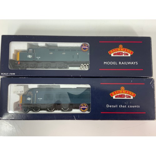 BACHMANN, 2 BOXED LOCOMOTIVES, CLASS 40, 40169 32-478 & CLASS 44, 44008 ...