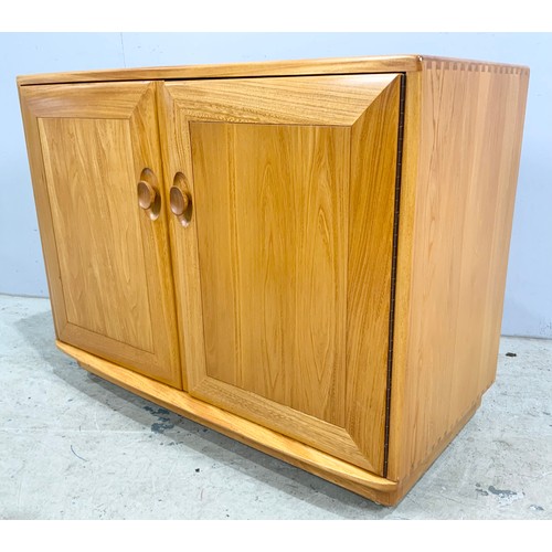 ERCOL LIGHT ELM CUPBOARD WIDTH 91cm