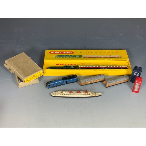 DINKY TOYS NO 798 EXPRESS PASSENGER TRAIN SET, BOXED WITH A4 & 2 ...