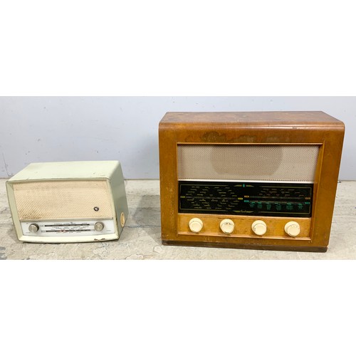 PYE MODEL 1113 & BUSH TYPE AC 34 VINTAGE RADIOS