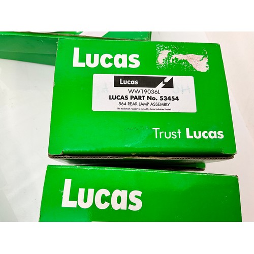 BOX OF ASSORTED LUCAS INDICATORS & VARIOUS PARTS