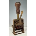 LOVELY QUALITY OLD DESK STAMP/ NUMERATOR