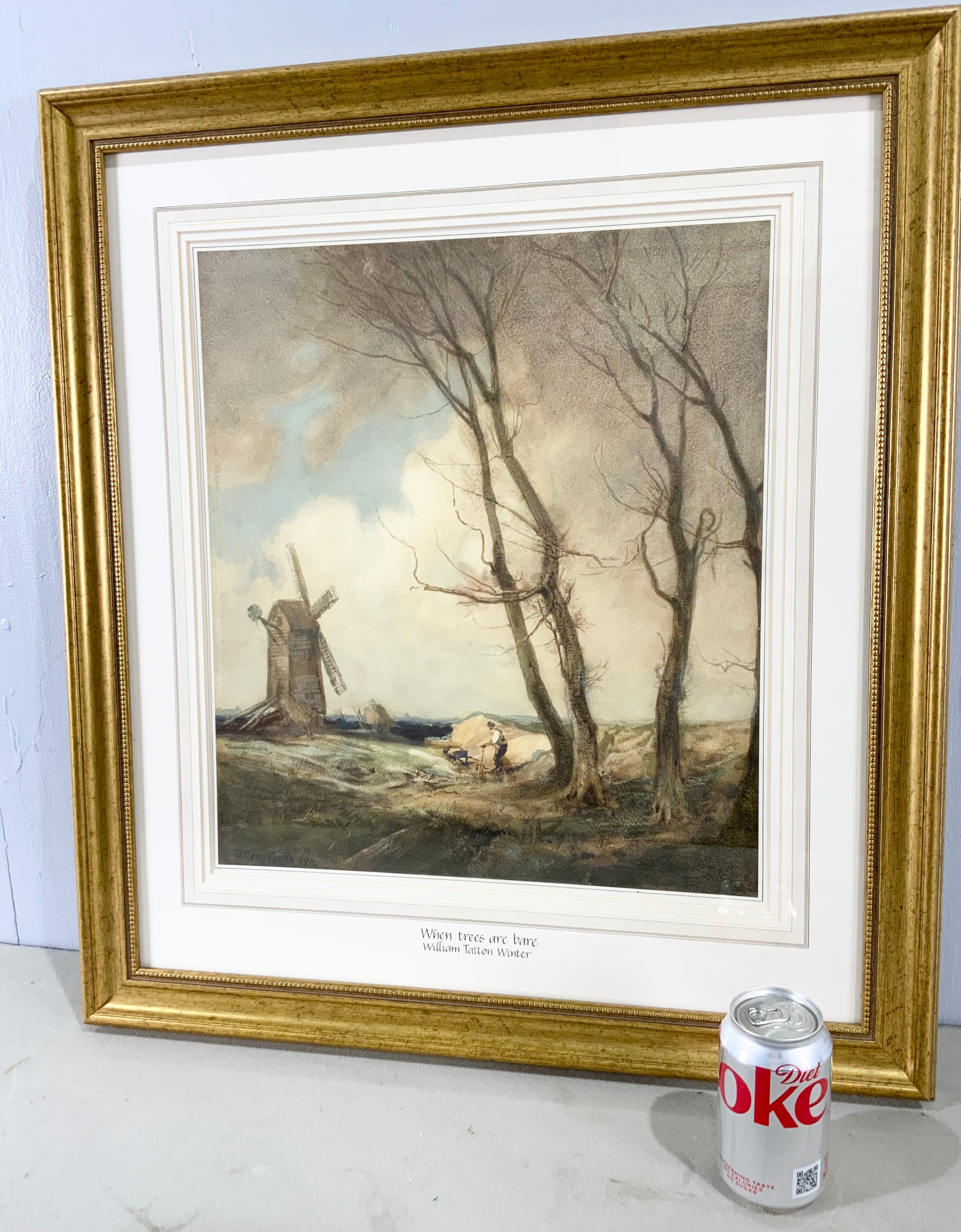 WILLIAM TATTON WINTER (1855- 1928) , WATERCOLOUR ‘WHEN TREES ARE BARE ...