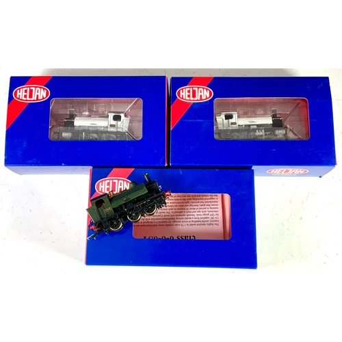 HELJAN EX GWR 1300 CLASS 0-6-0 SADDLE TANKS, 1361 GREY X2 BOTH BOXED ...