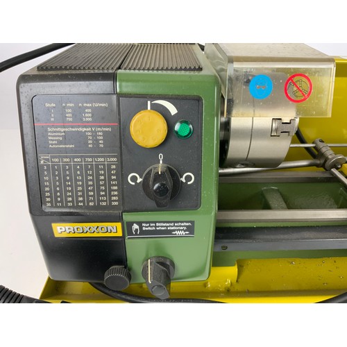 MODEL ENGINEERS LATHE, PROXXON PD 250/E, AS SHOWN