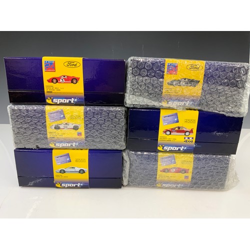 SCALEXTRIX, 6 BOXED, (3 STILL TRADE WRAPPED) SPORT SERIES SLOT CARS ...