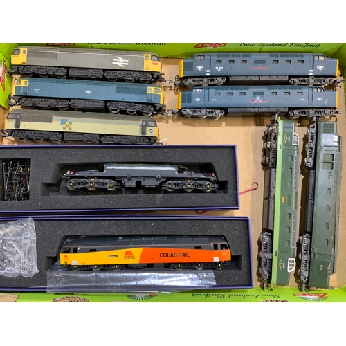 00 SCALE MIXED MAKE DIESEL MODELS, SPARES REPAIR, 2 X VITRAINS CHASSIS ...