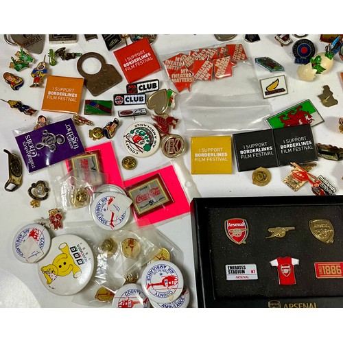 LARGE QTY. MISC. BADGES ETC.