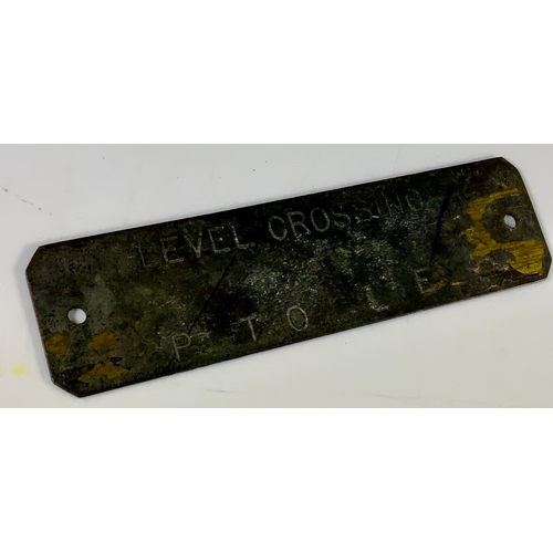 RAILWAY BRASS SIGNAL BOX DIRECTION SHELF PLATES ASHCHURCH EVESHAM ...