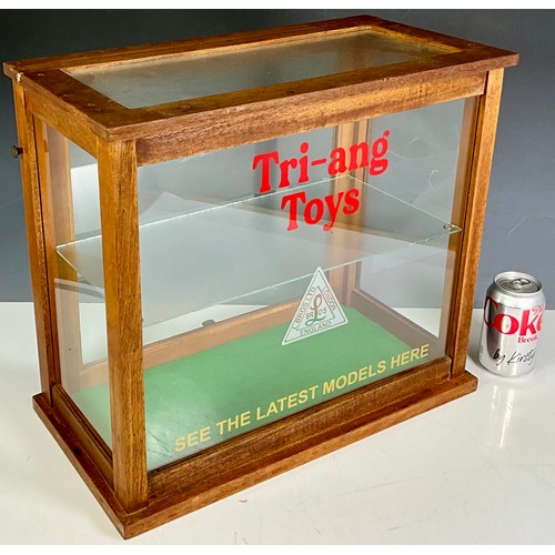 TRIANG TOYS TRADE DISPLAY CABINET, WITH GLASS SHELF “TRIANG TOYS SEE ...