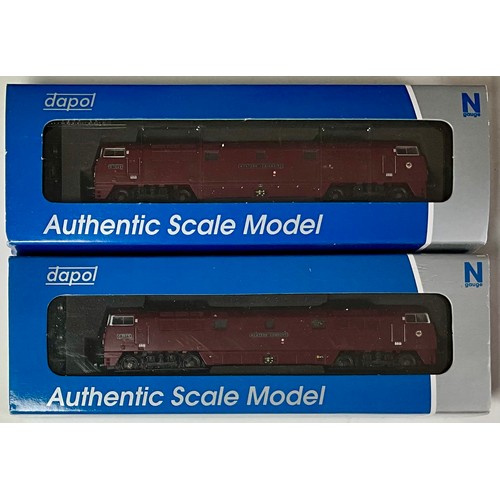 DAPOL, 2 BOXED WESTERN CLASS DIESELS, D1029 IN BR MAROON & D1065 ALSO ...