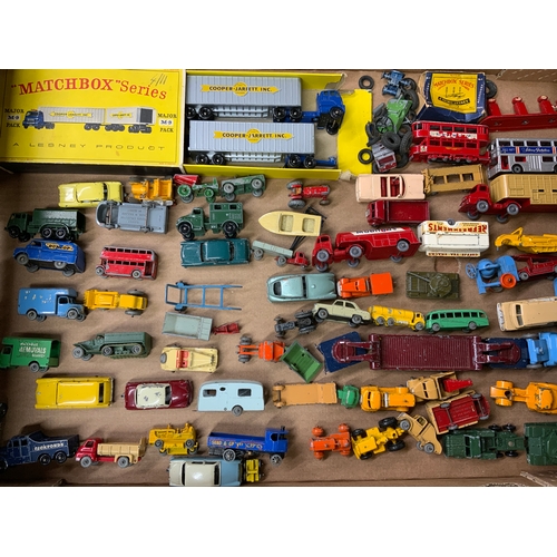 GOOD TRAY OF LESNEY, MATCHBOX INC MAJOR PACK M-9, MANY EARLY DIECAST MODELS