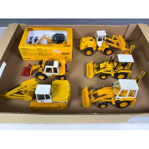 JOAL, JCB BOXED JCB 8016 SET WITH 3 ATTACHMENTS, PLUS 5 OTHER U/B ...