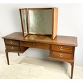 STAG MINSTREL 5 DRAWER DRESSING CHEST / TABLE WITH THREE MIRRORS WIDTH ...