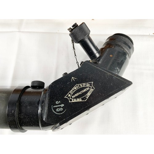 MILITARY CASED OTTWAY & CO LTD POWER 7 GUNSIGHT / TELESCOPE FOR HIGH ...