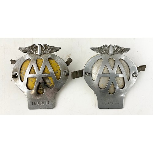 2 VINTAGE AA BADGES AND CHESS SET