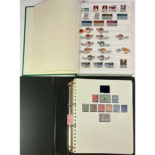 CANADA, STAMPS, NICE COLLECTION IN 2 ALBUMS, FROM 1932, PLUS STOCK BOOK ...