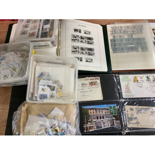 STAMP GLORY BOX, A GOOD SORTER, 6 ALBUMS PLUS 3 BOXES OF ON PAPER PLUS ...
