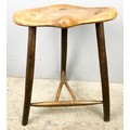 STYLISH HAND CRAFTED THREE LEGGED STOOL 69cm TALL