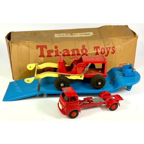 TRIANG ALBION CHASSIS, BOX FOR M.H & HIGH-LIFT LOADER, PLUS BLUE ...