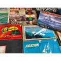 ASSORTED BOARD GAMES, TRI-TACTICS, MONOPOLY, TABLE SUBBUTEO CRICKETEERS ...