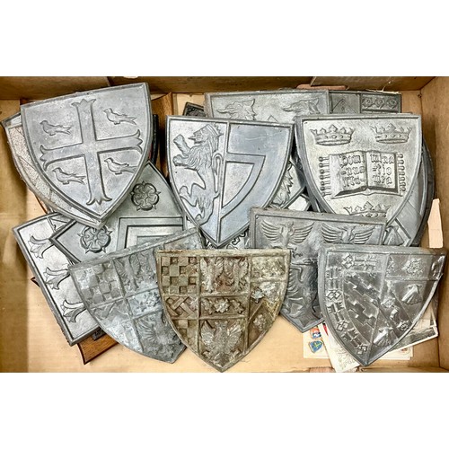 QUANTITY OF LEAD SHIELDS AND LEAD SHIELD MAKING EQUIPMENT (2 TRAYS)