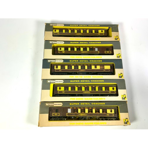 WRENN BOXED PULLMAN COACHES, W6000 PULLMAN CAR BRAKE 2ND CAR 77, X2 ...