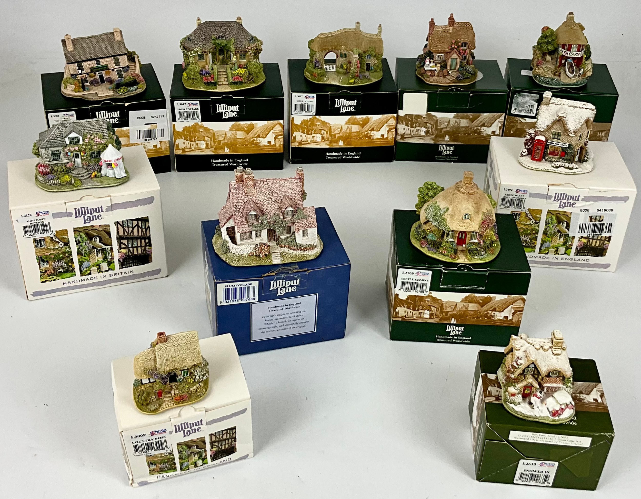 COLLECTION OF BOXED LILLIPUT LANE MODELS (11)