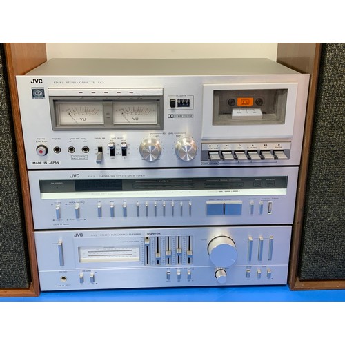 JVC STACKING SYSTEM, COMPRISING KD-10 STEREO CASSETTE DECK, T-X2L ...