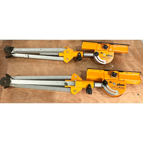 TWO TRITON MULTI STANDS AND A TRITON SUPER JAWS WORK STAND