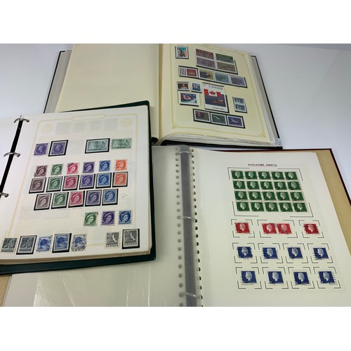 STAMPS, CANADA IN 3 ALBUMS / RING BINDERS, MAINLY QEII ONWARDS INC ...