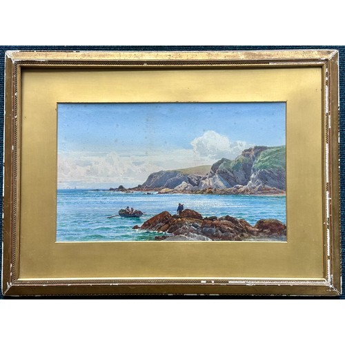 ARTHUR WILDE PARSONS (1854-1931), WATERCOLOUR DEPICTING COASTAL SCENE ...