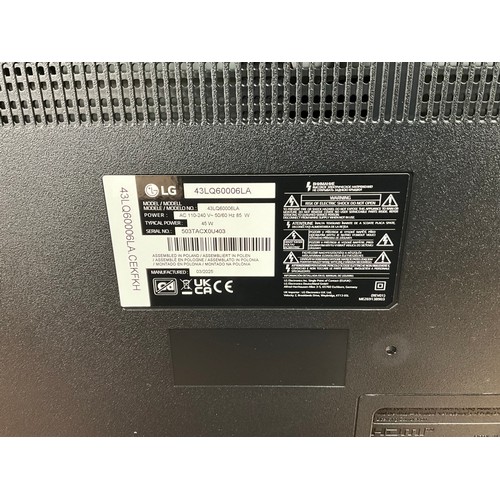 LG SMART TV 43 LQ 60 WITH BOX
