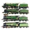 HORNBY DUBLO, 4 U/B CASTLE CLASS LOCOMOTIVES, ALL U/B & WORN, WRENN ...