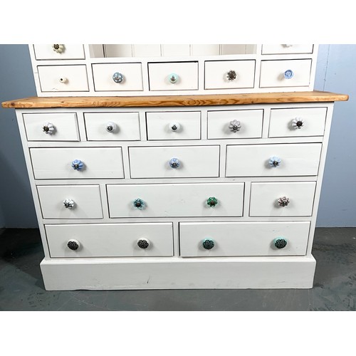 MODERN PAINTED KITCHEN DRESSER WITH MULTIPLE DRAWERS WIDTH 125cm ...