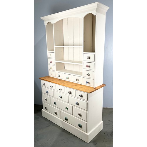 MODERN PAINTED KITCHEN DRESSER WITH MULTIPLE DRAWERS WIDTH 125cm ...