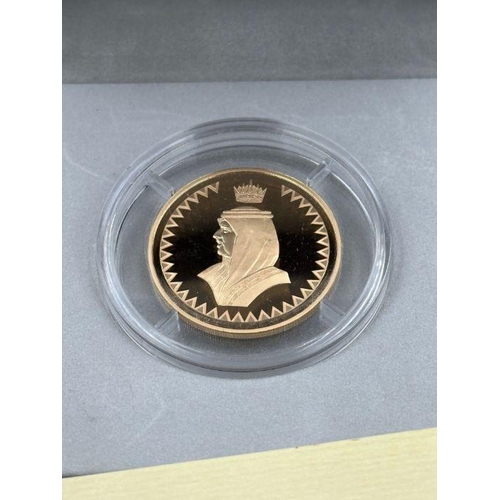 Bahrain Monetary Agency 2001 gold coin. Issue Limit 500 coins weight 16 ...
