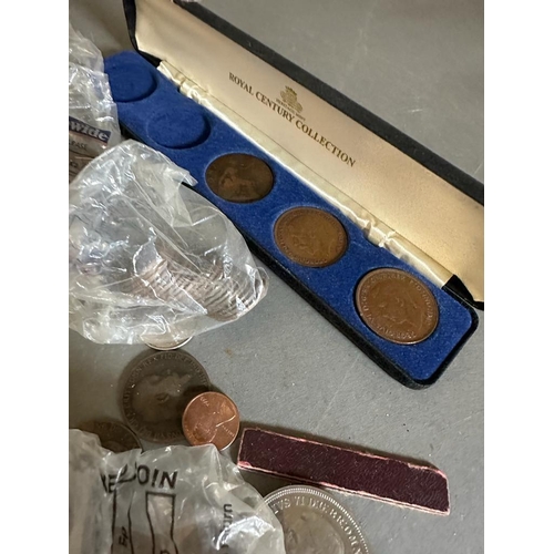 A selection of Great British coins various denominations, years and ...