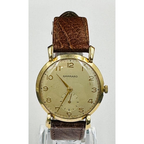 A 9ct gold Garrard watch, engraved to back “from the Directors of Esso ...
