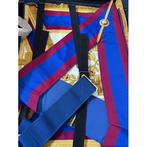 A selection of masonic ephemera to include aprons, medals and pamphlets