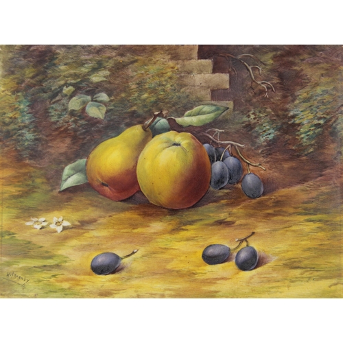 Two ceramic plaques decorated by W. Lamonby, early 20th century, each ...